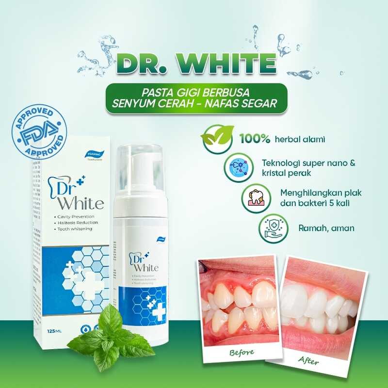Dr. White Whitening Foaming Toothpaste - Korean Teeth For Fresh Mouth ...
