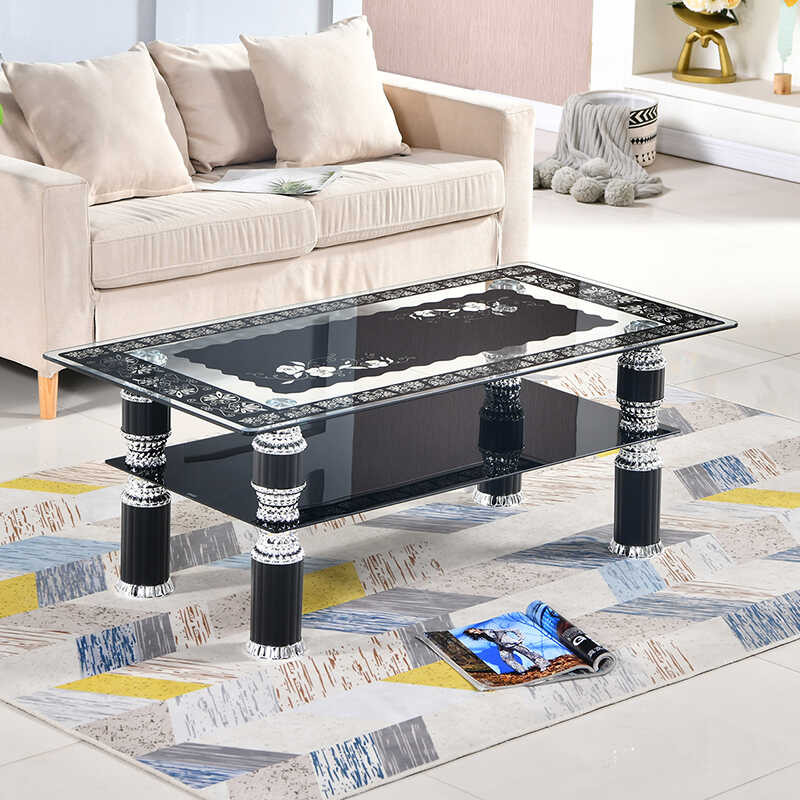 Table Center For Sala Tempered Glass Living Room Modern Dining Center ...