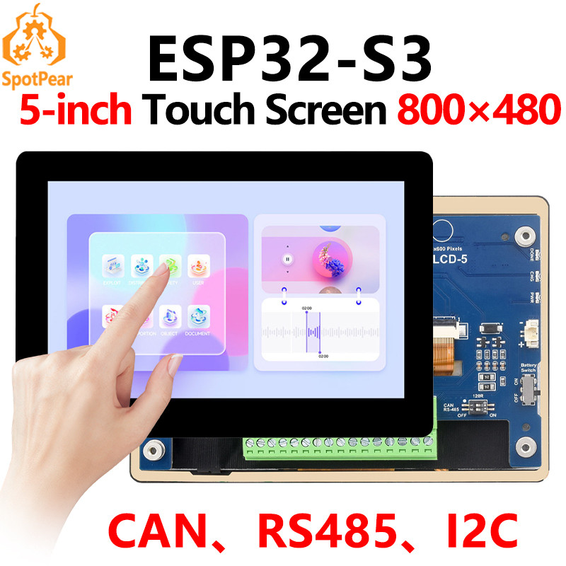 ESP32 S3 5 inch LCD Development Board 800x480 Captive TouchScreen ...