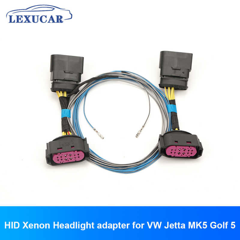 Xenon OEM HID Headlight 10 to 12 Pin Connector Adapter For VW Jetta ...