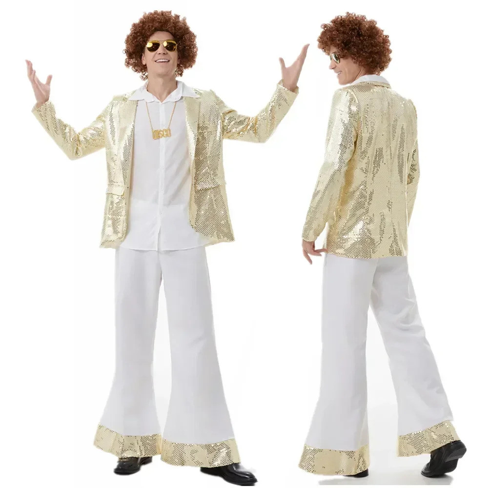 § Hippie Costumes For Male Vintage 70S 80S Rock Disco Cosplay Outfits ...