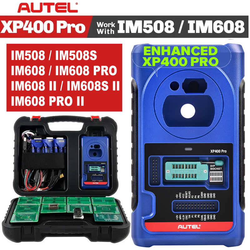 Key Autel XP400Pro & Chip programmer Adapter Diagnostic Tool Supports ...