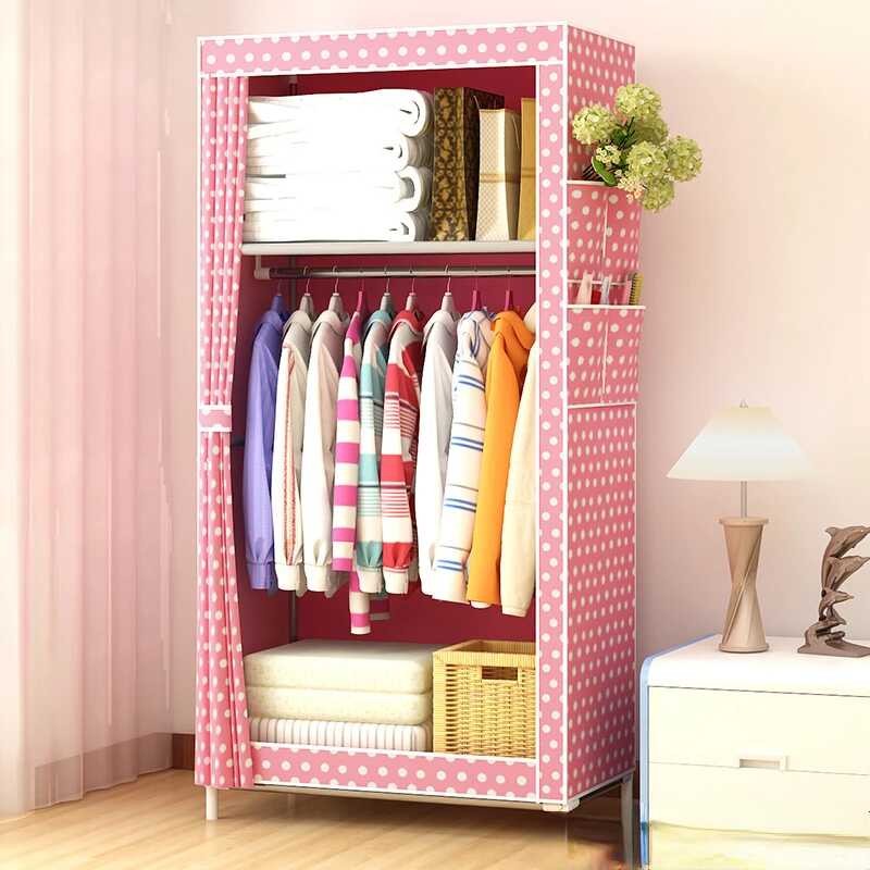 Cloth Compact Wardrobe: Minimalist Design For Student Dorms Single ...