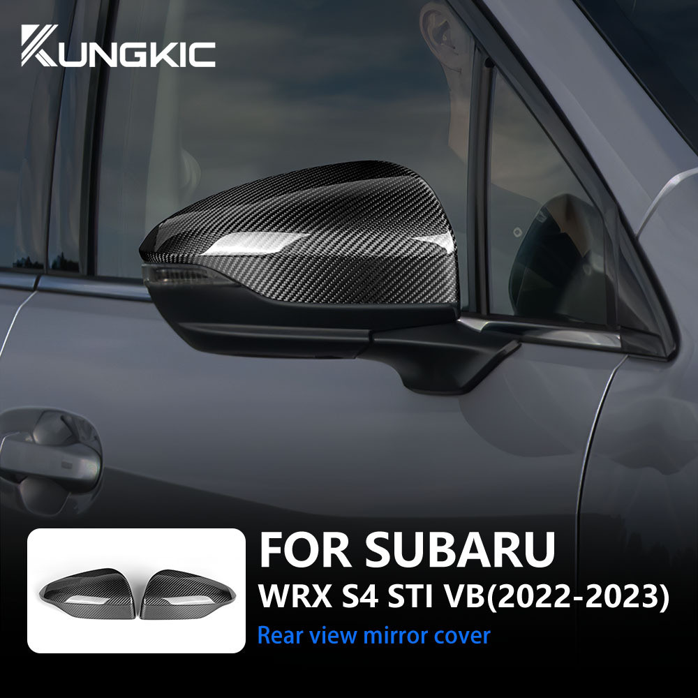 Real Dry Carbon Fiber Car Side Rear View Mirror Sticker For Subaru WRX ...