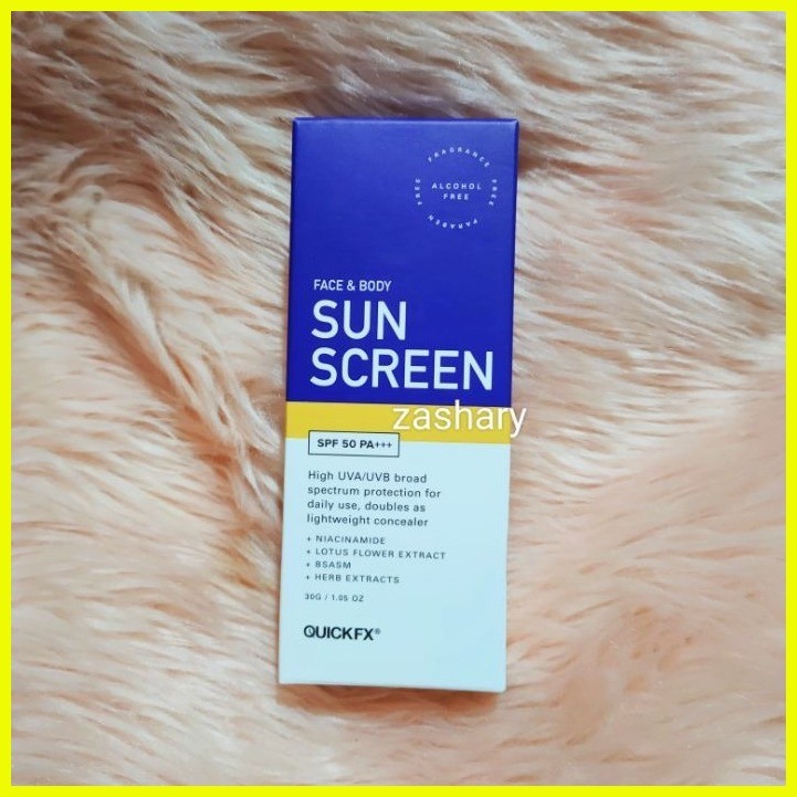 QUICKFX Face and Body Sunscreen SPF 50 PA+++ 30g | Shopee Philippines