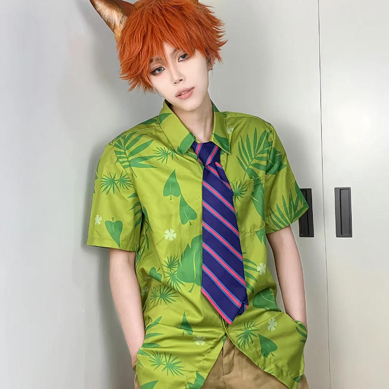 Halloween Costume Adult Costume Nick Fox Cos Zootopia Costume Shirt ...