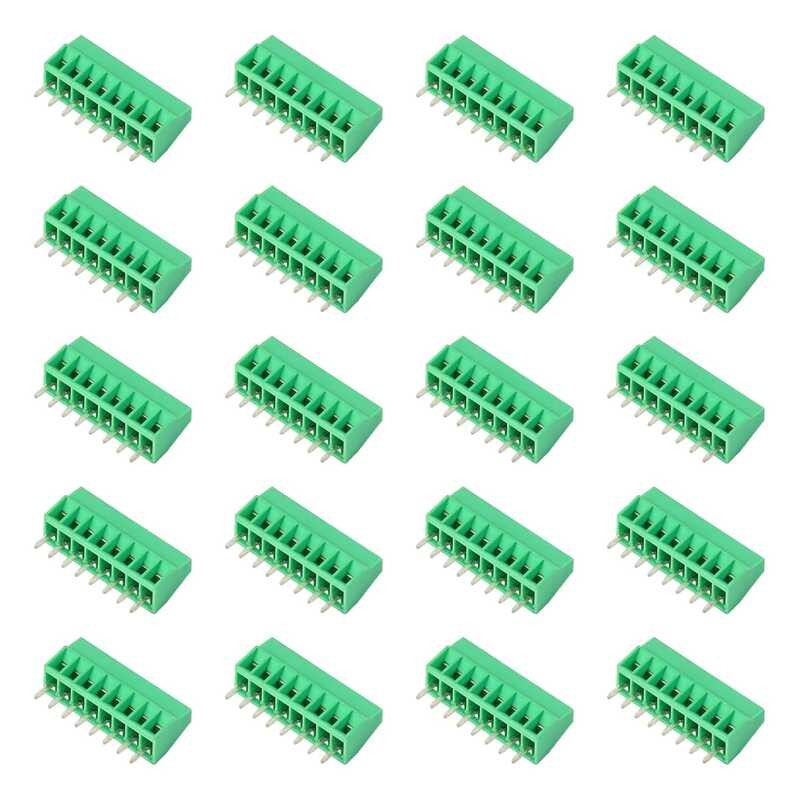 20PCS 8Pin JHCBKFF 2.54mm 0.1" Pitch PCB Mount Screw Terminal Block ...