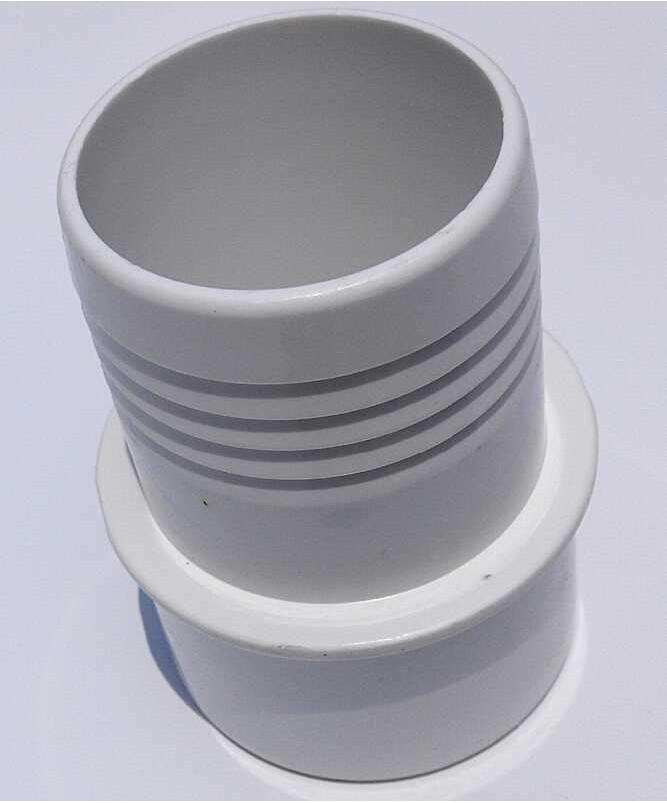 Plastics Pool & Spa 1.5" PVC Pipe Extender Fitti, One Side With Screw ...