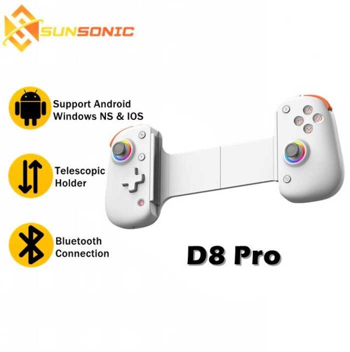 BSP D8 Pro Wireless Stretchable Dual Vibration Motor RGB Controller For ...
