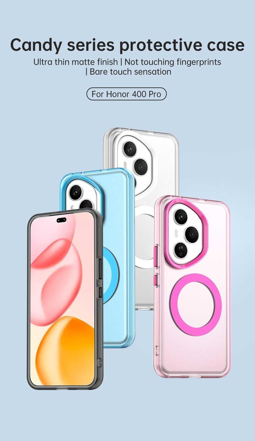 Lenuo Magnetic Matte Phone Case for Honor 400 Pro 400Lite 300 Casing ...