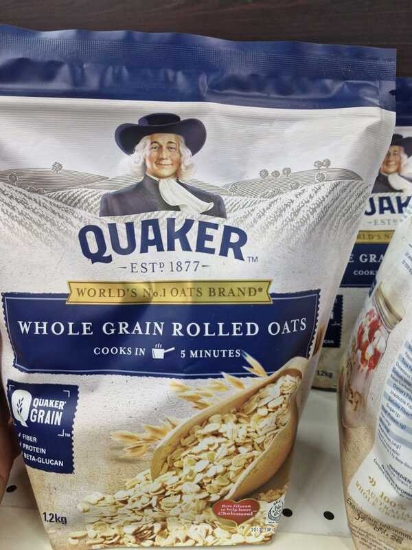 Quaker Whole Grain Rolled Oats 1.2Kg lyt 5b0 | Shopee Philippines