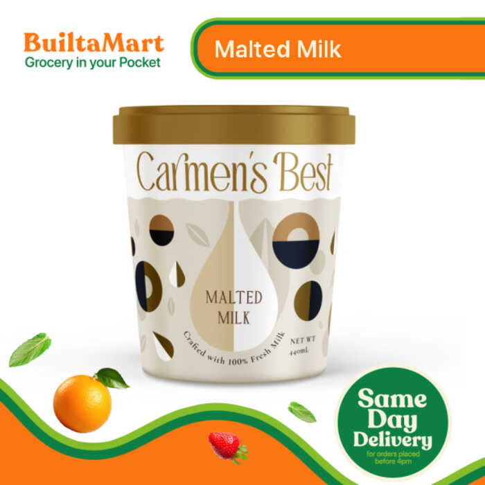 Carmen's Best Malted Milk Ice Cream (440Ml) Ab0 Cd6 | Shopee Philippines
