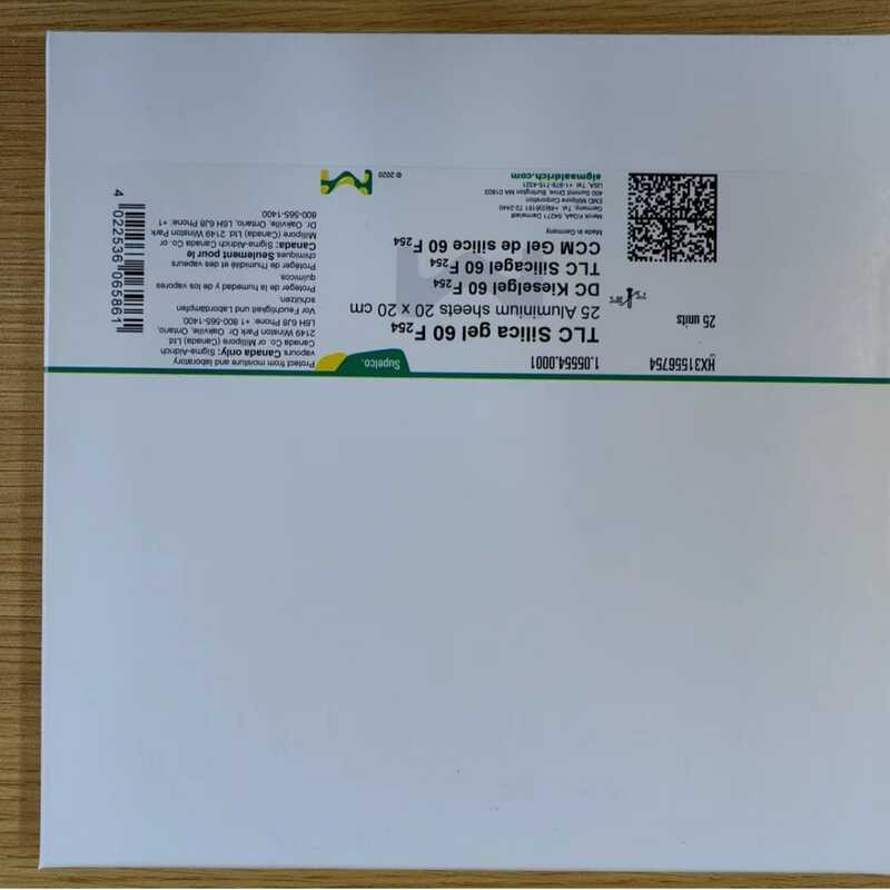 Merck Thin 1.05554.0001 Layer Chromatography Aluminum Foil Plate Silica ...