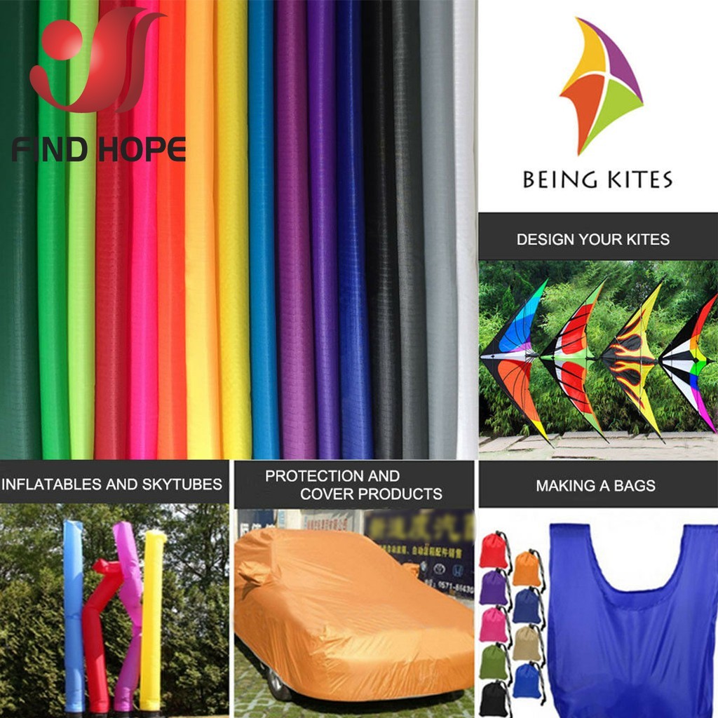 Waterproof RIPSTOP Nylon Fabric Lightweight 70D PU Coated Kites ...