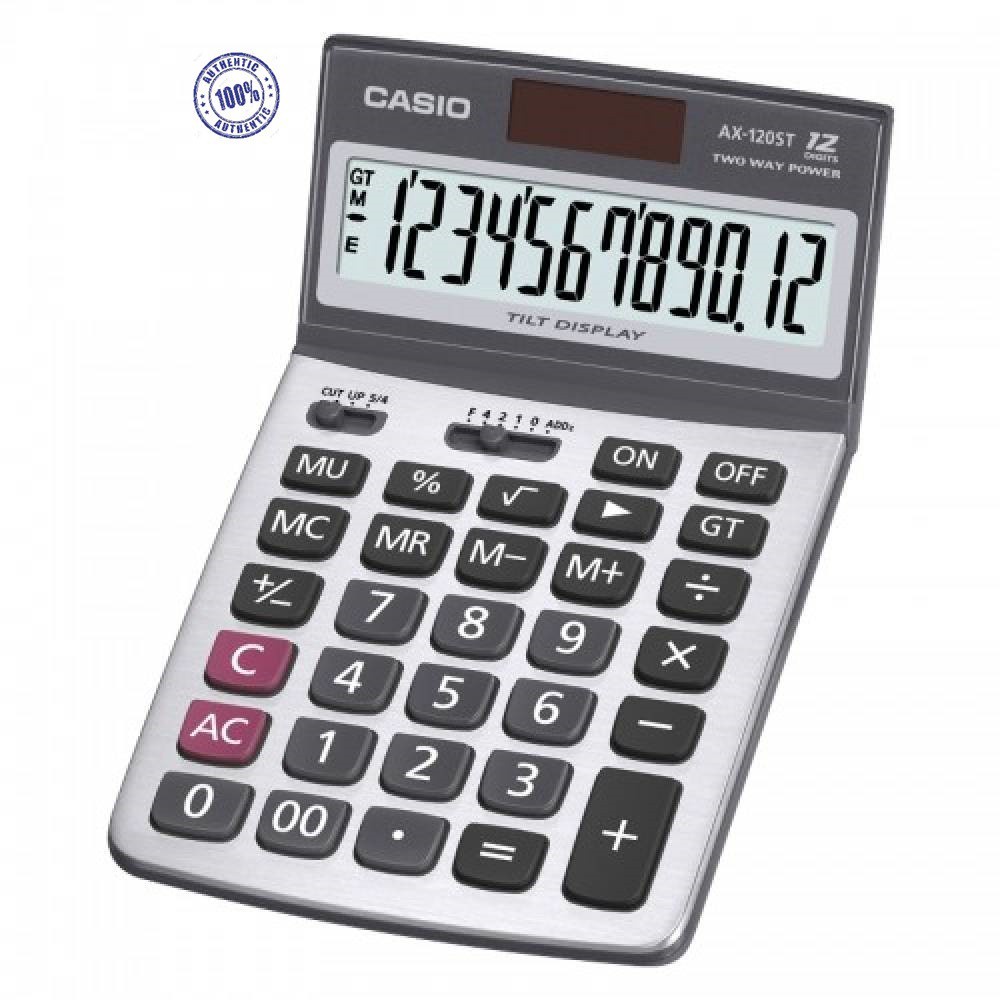 Casio Calculator Desk AX-120ST (AX120ST AX 120ST AX 120 ST) | Shopee ...