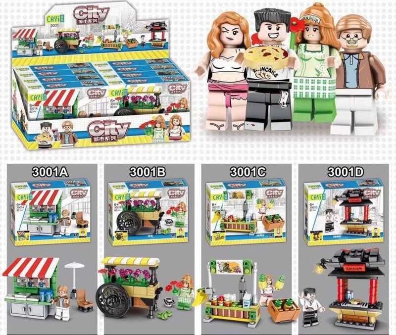 Cities Street View Store Building Blocks Collection Series Toy Set 3 ...
