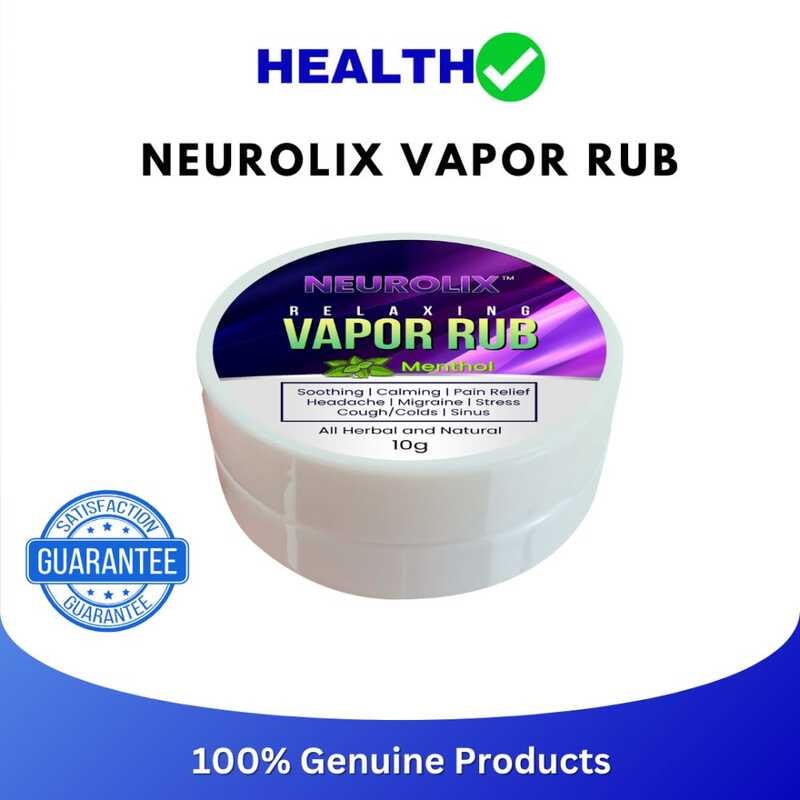 Neurolix Relaxing Vapor Rub 10G With Menthol – Soothing Relief For ...