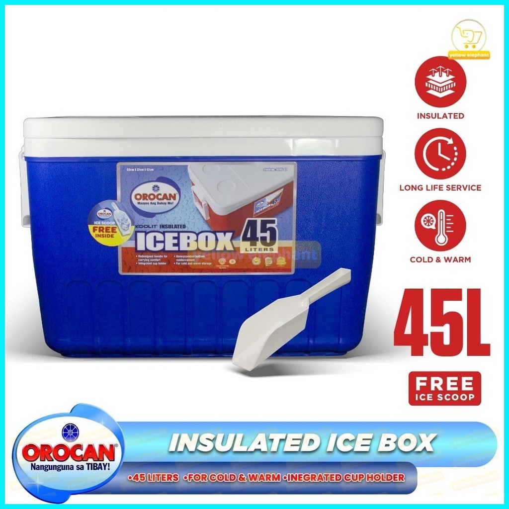 Orocan Icebox 45 & 30 Liters Insulated Ice Box | Shopee Philippines