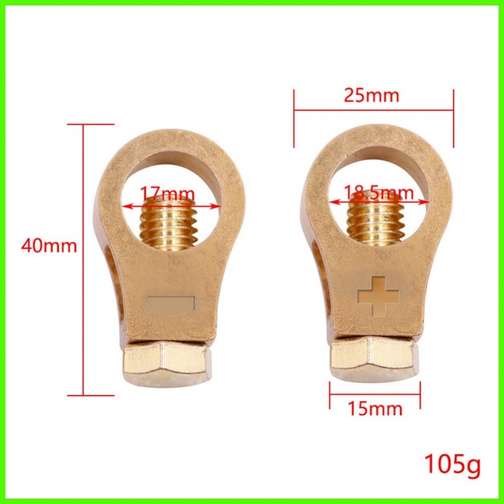 ¤ Car Battery Terminal Clamp Car Battery Pure Copper Clip Top Post ...
