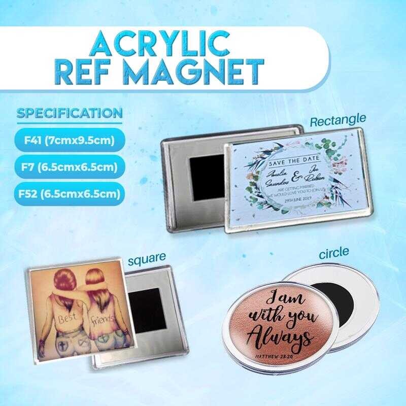 QUAFF Ref Magnet Acrylic Photo Insert Keychain ( F41 F7 / F52 ) 9F7 ...