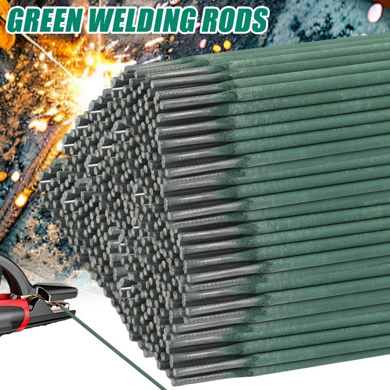 Green Welding Rods Carbon Steel AC/DC 300x2mm | Low Spatter Stable Arc ...