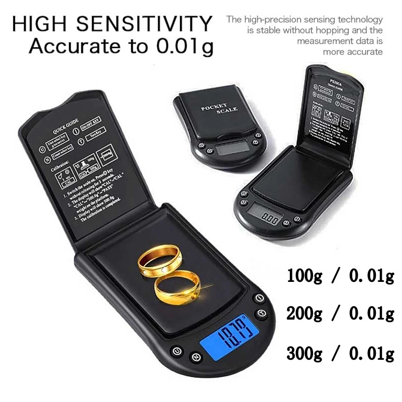 Portable Weigh Gram Scale Digital Pocket Scale,500/200/1000 0.1g ...