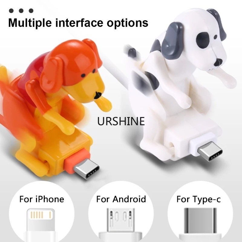 1.2M Fashion Cute Orange Stray Dog Design USB Cable Quick Charger For ...