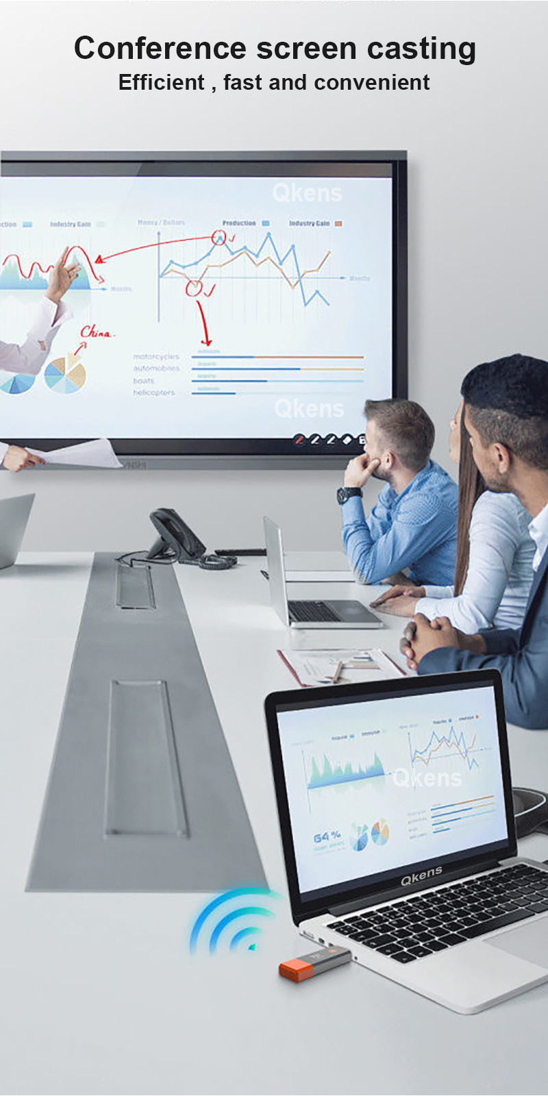 1080P 50m Wireless HDMI Extender Audio Video Transmitter and Receiver ...