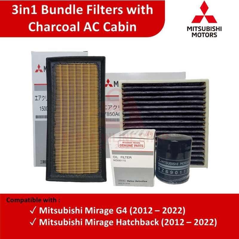 Bundle 3In1 Filters Gamit Ang Charcoal AC Cabin Para Sa Mitsubishi ...