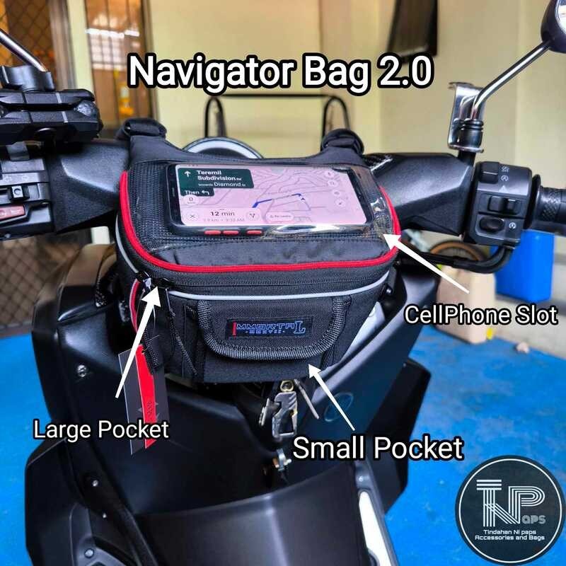Navigator Bag Universal para sa anumang Motorcycle Click Nmax Aerox PCX ...