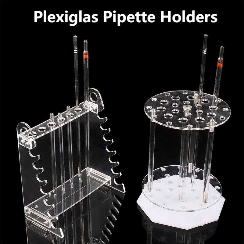 14 28 Lubang Plexiglas Rack Pipette Rotatable Straw Circular And ...