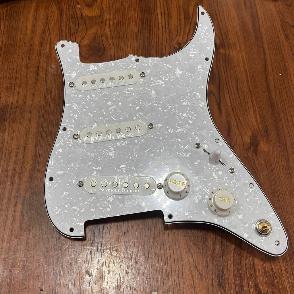 Prewired Loaded Guitar Stratocaster Pickguard SSS Pick Guard Seymour ...