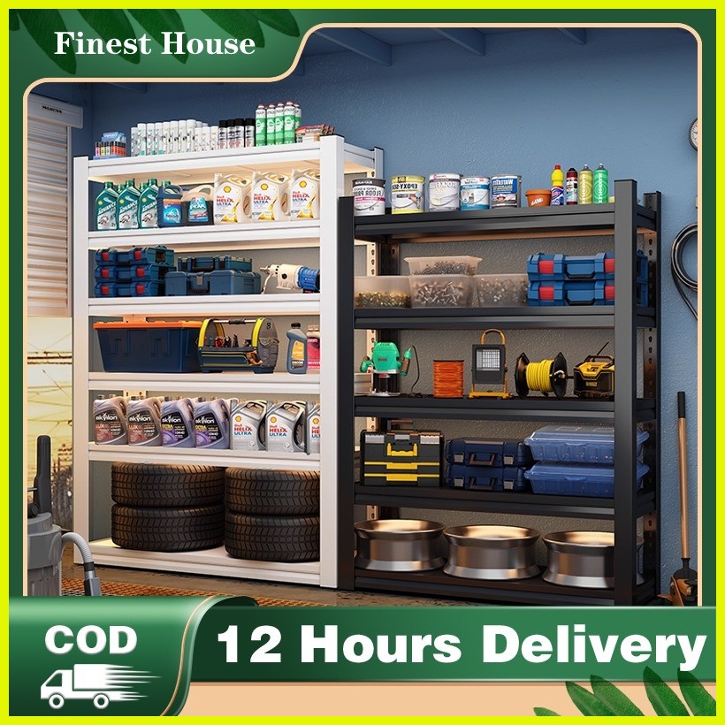 【Load 660KG】Adjustable Height Steel Rack Metal Boltless Rack 5/6 Layer ...