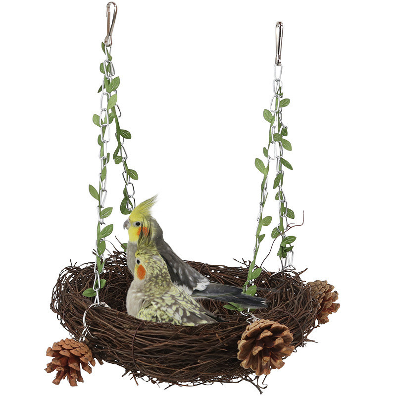 Parrot Bird Straw Nest, Woven Nest, Breeding Box, Bird's Nest, Warm ...