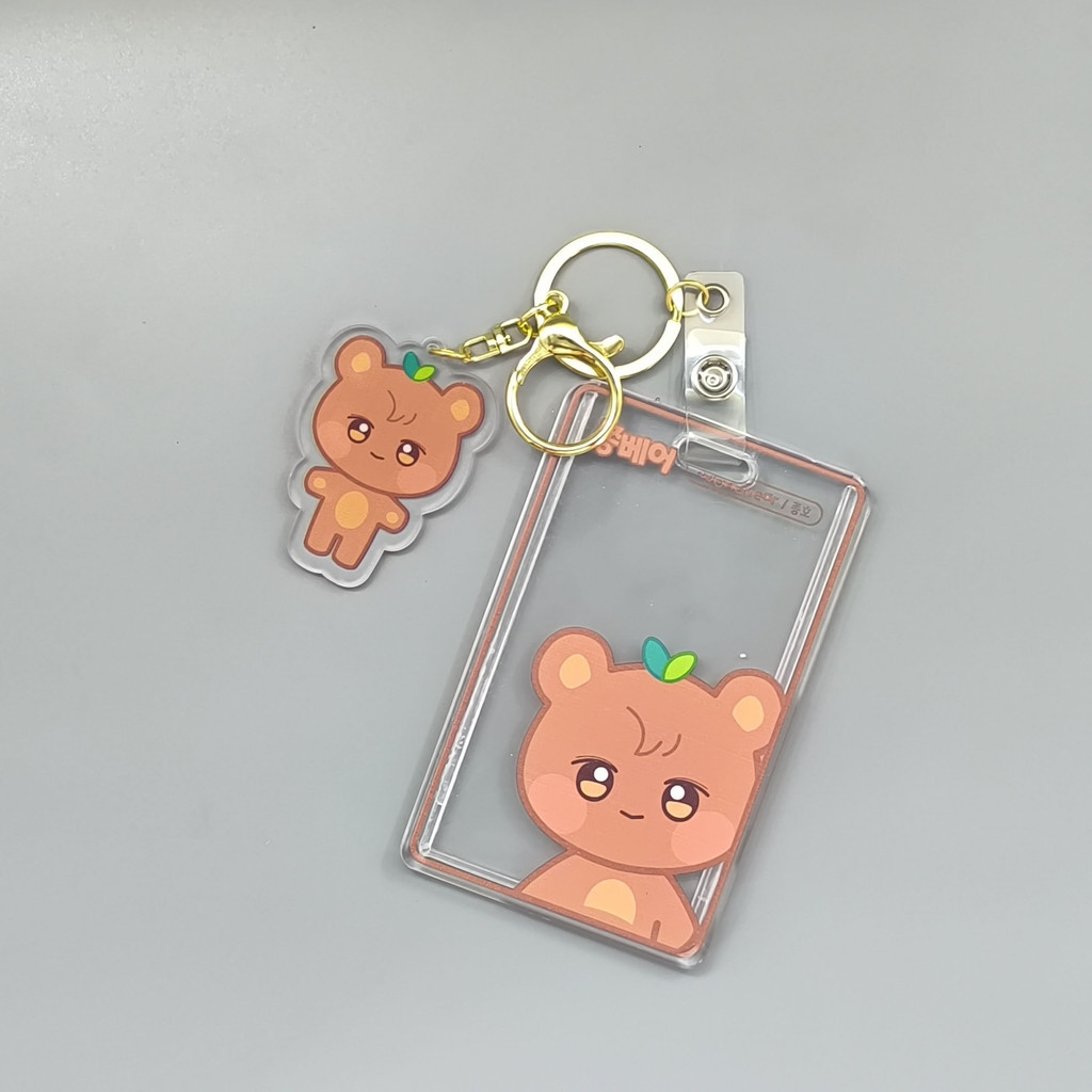 Kpop Idol ATEEZ Acrylic Keychain ANITEEZ Mini Photo Holder Key Ring ...