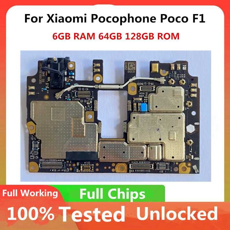 Suitable Full Working For Xiaomi Pocophone Poco F1 Motherboard 6G+64G ...
