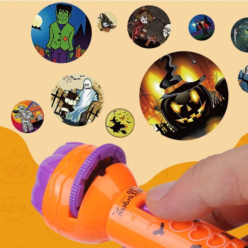 Cartoon Vampire Ghost Pattern Flashlight Projector - Children Kids ...