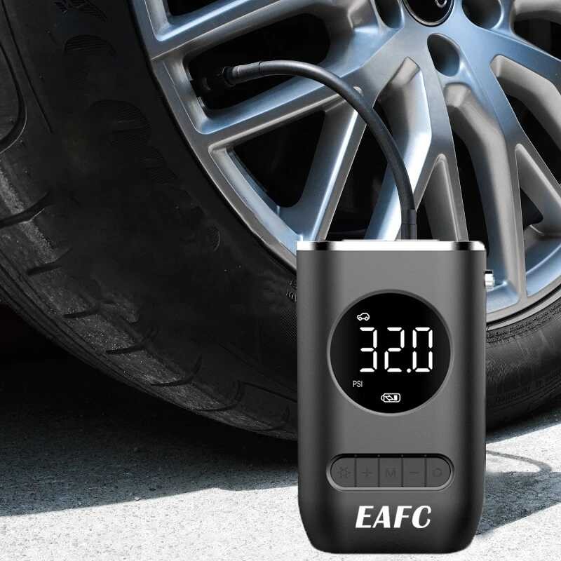 EAFC Portable Tire Air Compressor Smart Digital Tire Electric Iator ...
