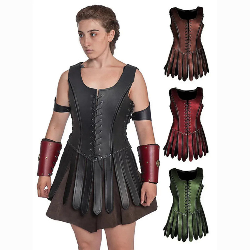 § Medieval Retro Renaissance Knights Cosplay Costume Armor For Women ...