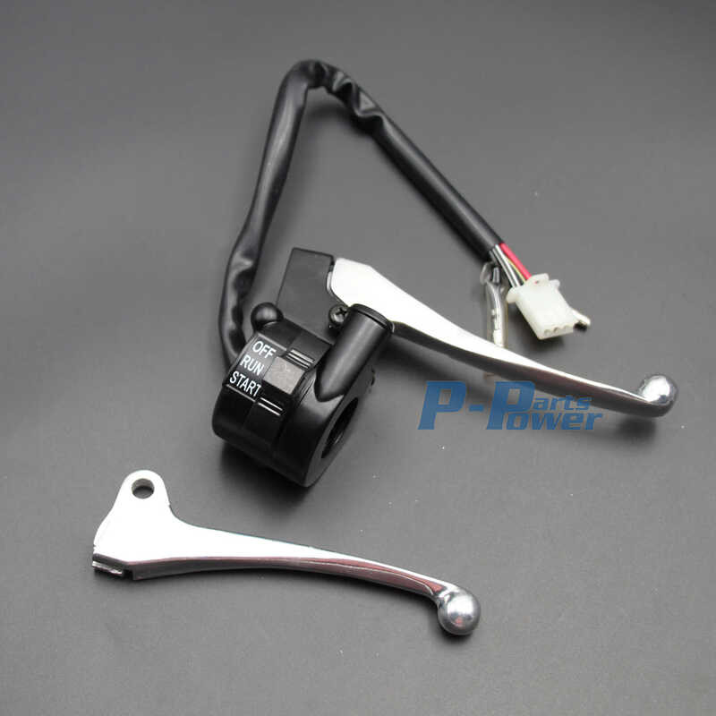 Twist Throttle Housing Kill Switch Brake Levers Para Sa Yamaha Pw50 ...