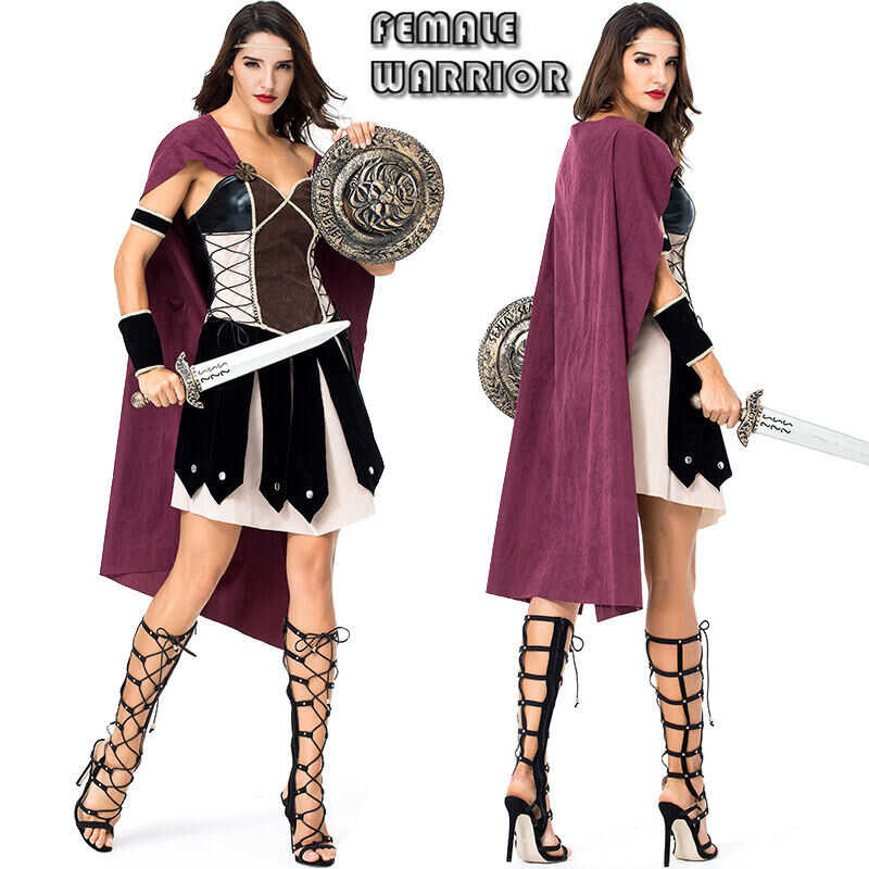 Supergirl Medieval Spartan Women Warrior Cloak Greek Goddess Pirates ...