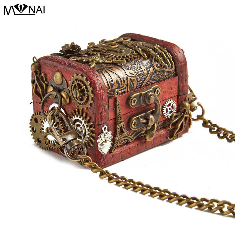 Retro Steampunk Gothic Gears Messenger Bag Handmade Vintage Punk Cogs ...