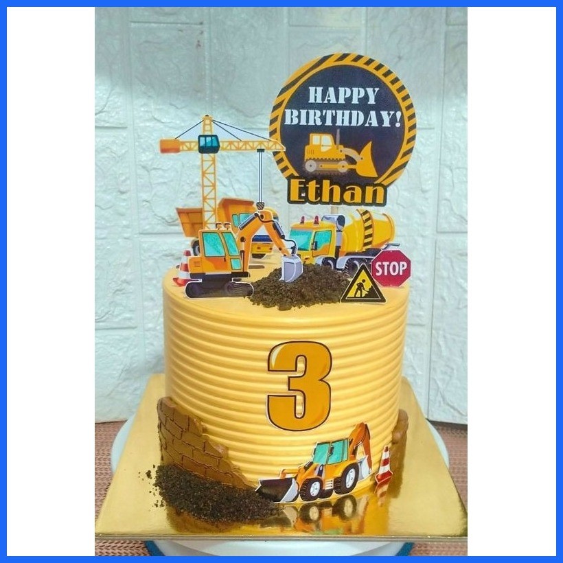 ♟ ☾ CONSTRUCTION THEME Printable Cake Topper | Shopee Philippines