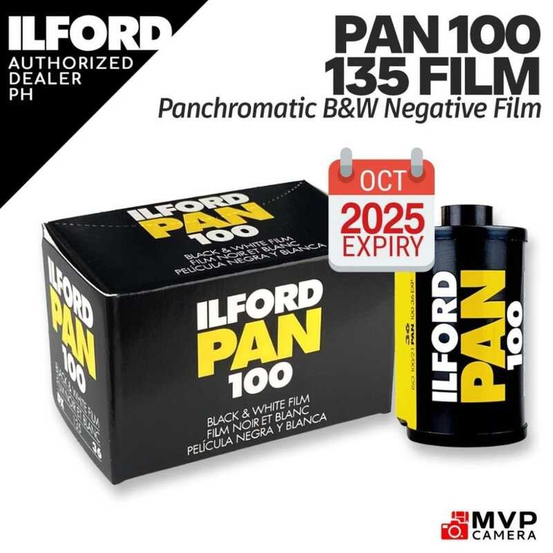 ILFORD PAN 100 135 35Mm Black And White B&W Negative Film 36 Exposures ...