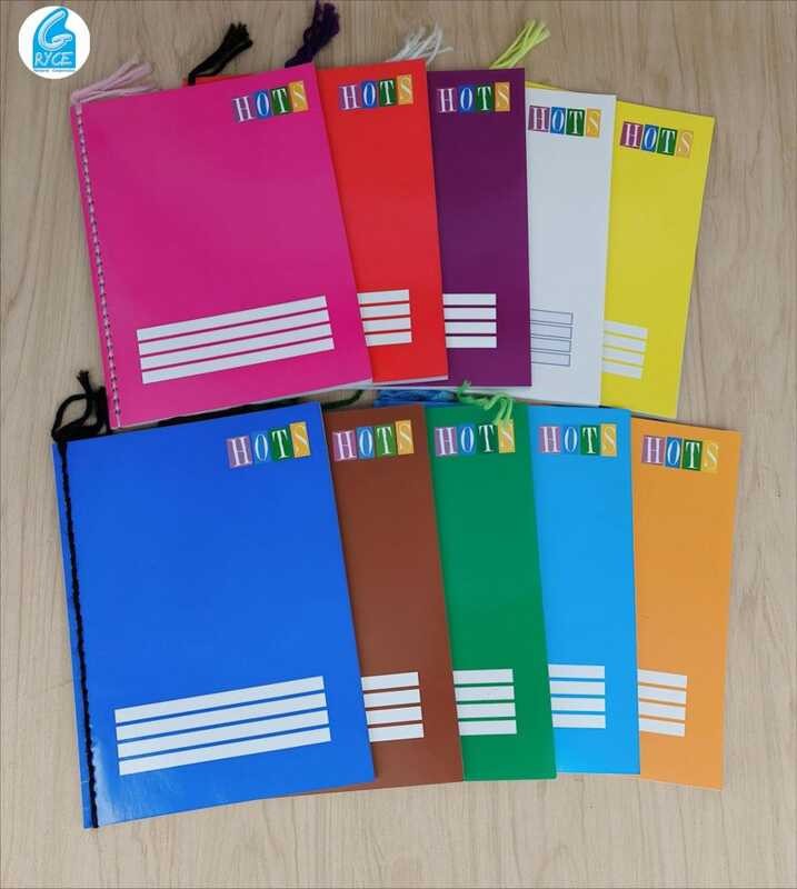 Hots Notebook With Yarn - Plain Color Cover, 80 Leaves For Note-Taking ...