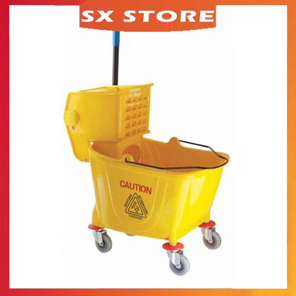 Mop Bucket Squeezer 20L with Wringer Heavy Commercial Mop Squeezer ...