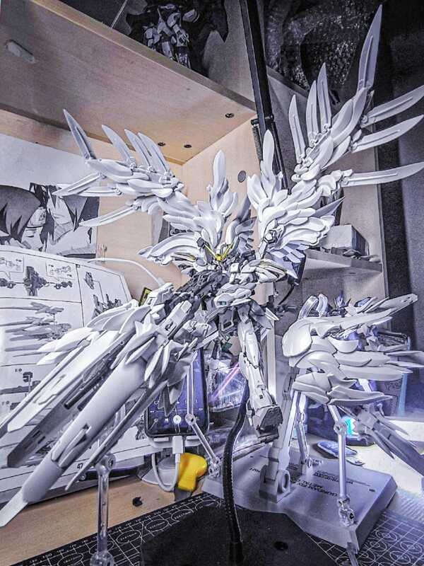 dam Model Mecha MGEX Snow White Winged MB Strike Freedom Barbatos ...
