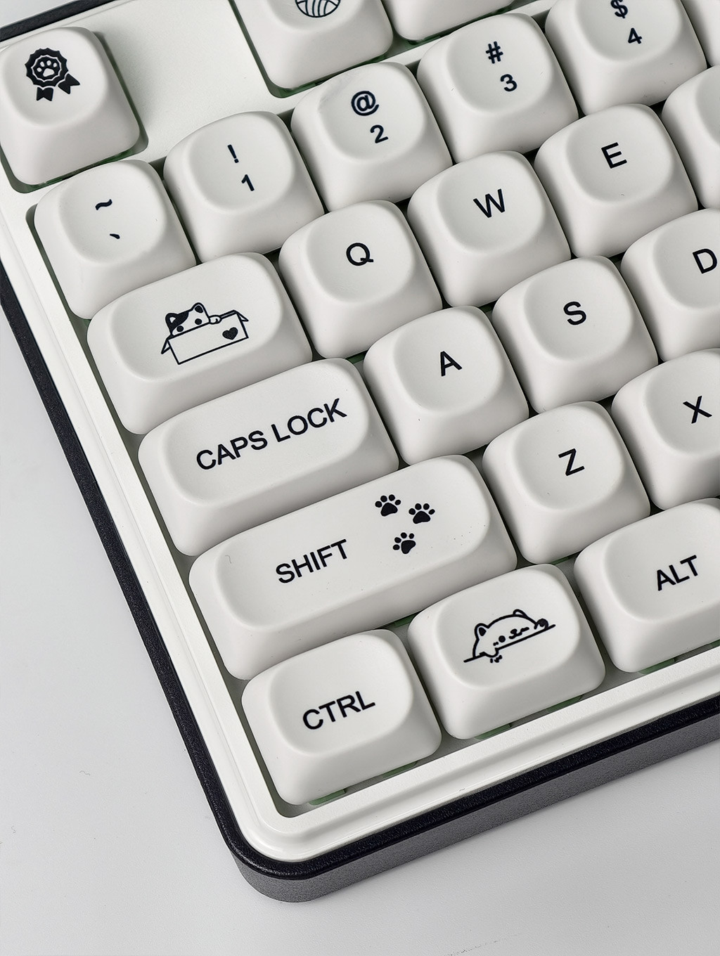 Strange Cat Keycaps MOA Profile 124 Keys PBT Dye Sublimation Aula F75 ...