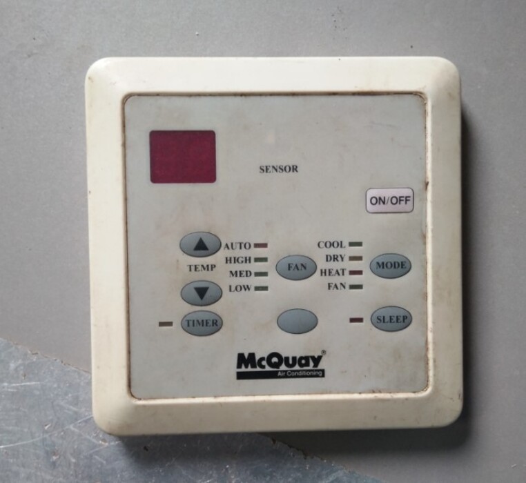 MCQUAY McQuay Central Air Conditioner Remote Control Duct Unit Handheld ...