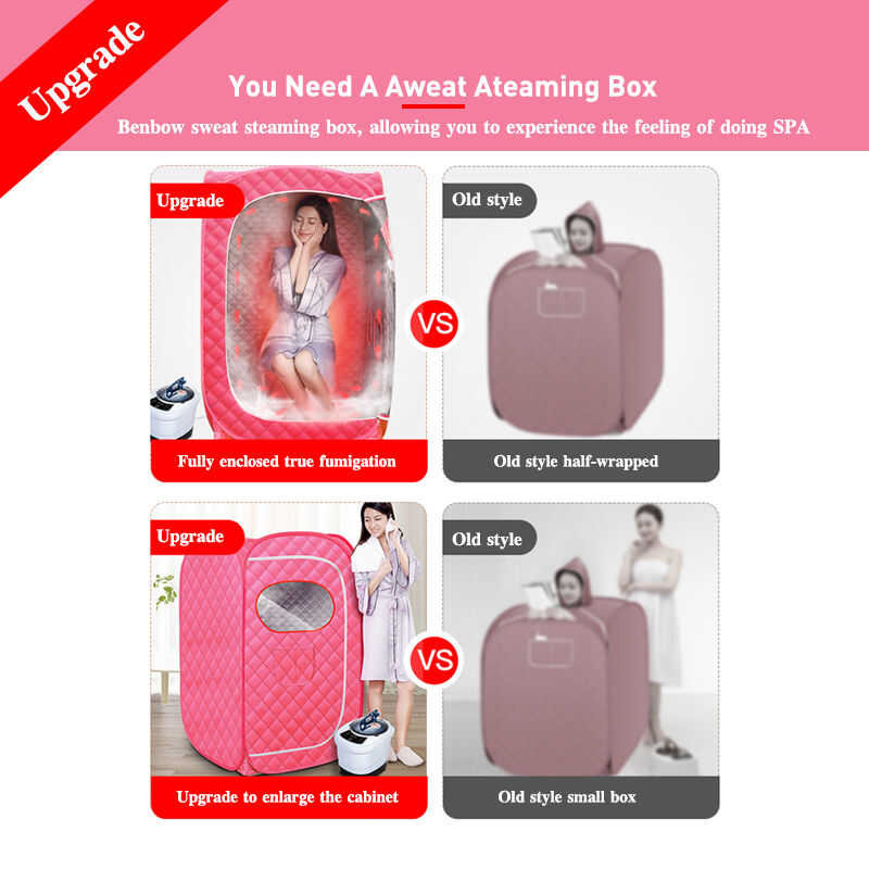 SKG Sauna Steambath Portable Fumigation Box Home Sauna Tent Sauna Steam ...